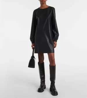 Max Mara Pepe Coated Jersey Minidress