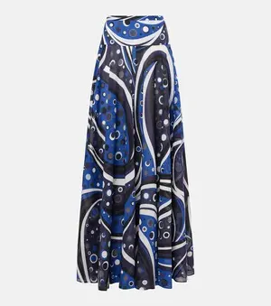 Emilio Pucci Printed Cotton Muslin Maxi Skirt - Multicoloured