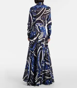 Emilio Pucci Printed Cotton Muslin Maxi Skirt - Multicoloured