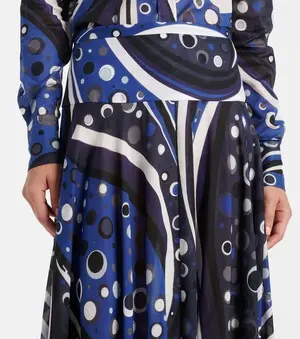 Emilio Pucci Printed Cotton Muslin Maxi Skirt - Multicoloured