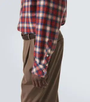 GOD'S TRUE CASHMERE Ski Santa Fe Plaid Cashmere Shirt - Red