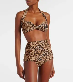 Norma Kamali Bill Bikini Top - Brown