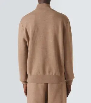 Fusalp Mayeul Wool-blend Zip-up Cardigan - Beige