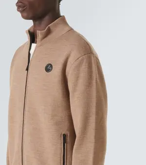 Fusalp Mayeul Wool-blend Zip-up Cardigan - Beige