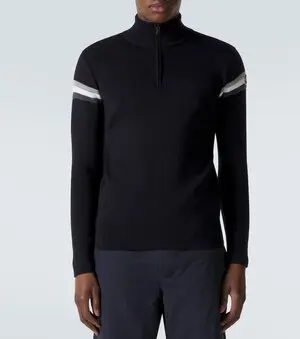 Fusalp Wengen Iv Wool Half-zip Sweater - Blue