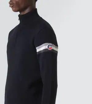 Fusalp Wengen Iv Wool Half-zip Sweater - Blue