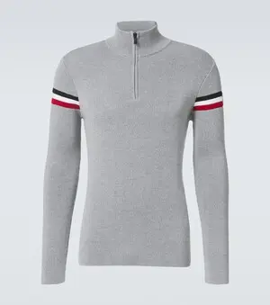 Fusalp Wengen Iv Wool Half-zip Sweater - Grey