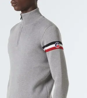 Fusalp Wengen Iv Wool Half-zip Sweater - Grey