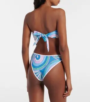 Emilio Pucci Printed Bikini Bottom - Blue