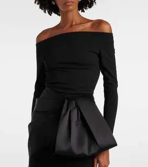 Solace London Kori Off-shoulder Gown - Black