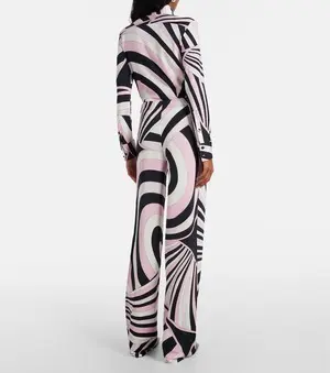 Emilio Pucci Iride Printed Straight Pants - Multicoloured