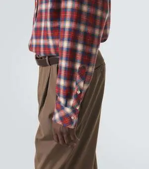 GOD'S TRUE CASHMERE Ski Santa Fe Plaid Cashmere Shirt - Red