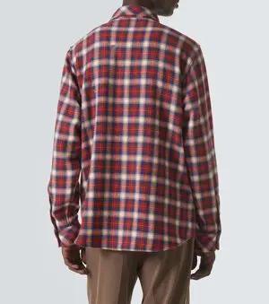 GOD'S TRUE CASHMERE Ski Santa Fe Plaid Cashmere Shirt - Red