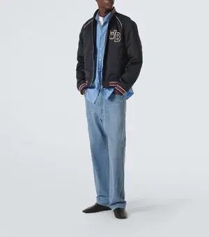 WALES BONNER Marvel Varsity Jacket - Blue