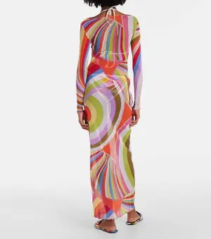 Emilio Pucci Iride Tulle Maxi Dress - Multicoloured