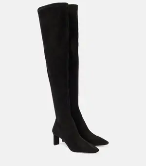 AQUAZZURA Zenn 65 Suede Knee-high Boots