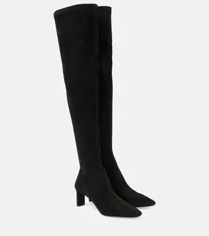 AQUAZZURA Zenn 65 Suede Knee-high Boots