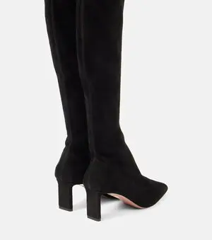 AQUAZZURA Zenn 65 Suede Knee-high Boots