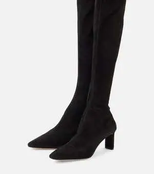 AQUAZZURA Zenn 65 Suede Knee-high Boots