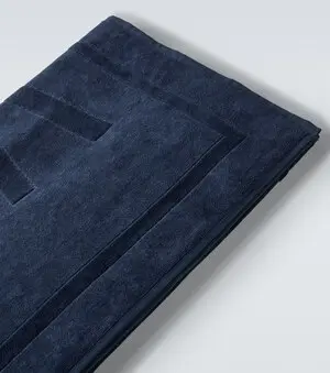 Vilebrequin Sand Logo Cotton Terry Beach Towel