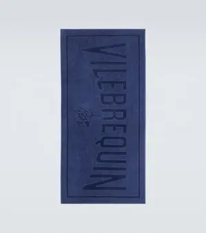 Vilebrequin Sand Logo Cotton Terry Beach Towel