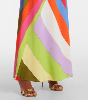 Emilio Pucci Iride Printed Maxi Skirt