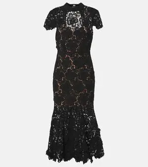 Women's Sleeveless Lace Pleated Maxi Evening Dresses