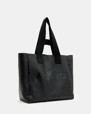 ALLSAINTS Izzy Logo Leather Tote Bag