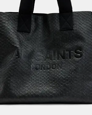 ALLSAINTS Izzy Logo Leather Tote Bag