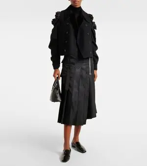 Noir Kei Ninomiya Cutout Wool Jacket