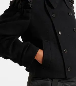 Noir Kei Ninomiya Cutout Wool Jacket