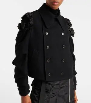 Noir Kei Ninomiya Cutout Wool Jacket