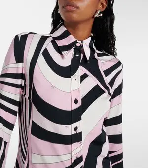 Emilio Pucci Iride Jersey Satin Shirt