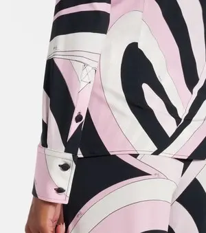 Emilio Pucci Iride Jersey Satin Shirt