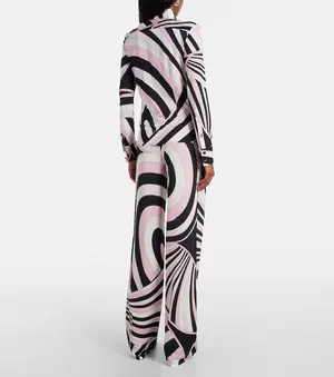 Emilio Pucci Iride Jersey Satin Shirt - Multicoloured