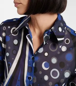 Emilio Pucci Fontane Printed Cotton Muslin Shirt - Multicoloured