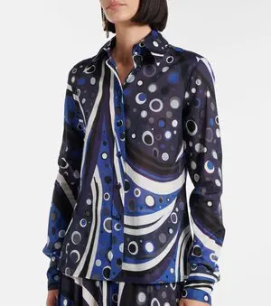 Emilio Pucci Fontane Printed Cotton Muslin Shirt - Multicoloured