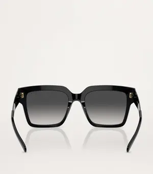 VOGUE Vo5553s Acetate Square Frame Sunglasses - Black