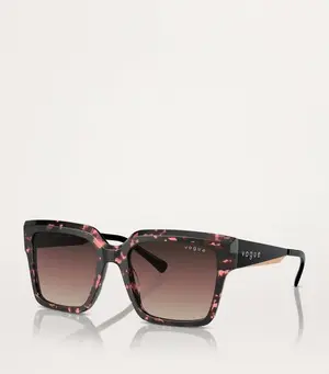 VOGUE Vo5553s Acetate Square Frame Sunglasses - Pink