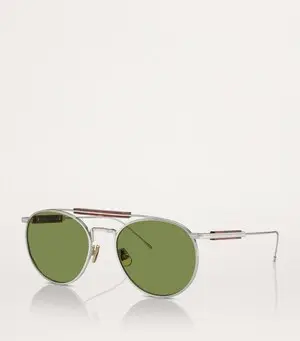 Brunello Cucinelli Bc2004st Sunglasses - Silver
