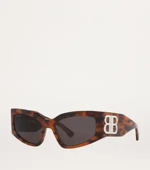 Balenciaga Acetate Bb0321s Sunglasses - Brown