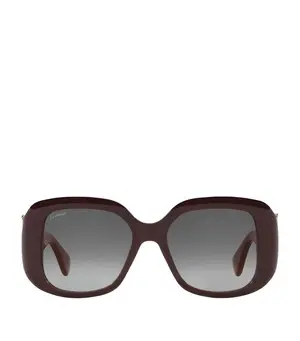 Cartier Metal Panthère De Sunglasses - Red