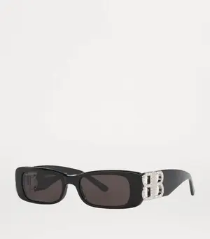 Balenciaga Metal Bb0096s Sunglasses - Gold
