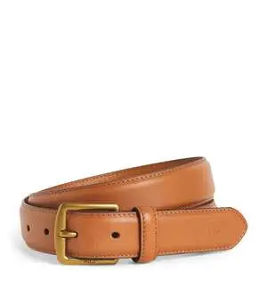 Polo Ralph Lauren Leather Belt With Debossed Pony