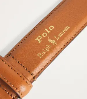 Polo Ralph Lauren Leather Belt With Debossed Pony