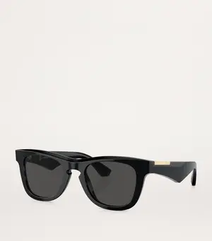 Burberry Acetate Square Frame Sunglasses - Black