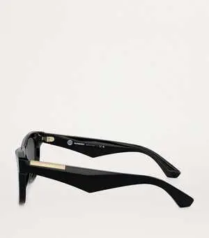 Burberry Acetate Square Frame Sunglasses - Black