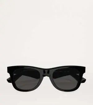 Burberry Acetate Square Frame Sunglasses - Black