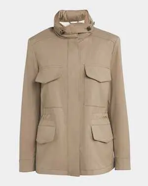 Loro Piana Loro Piana Traveller Mini Field Jacket - Tobacco