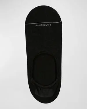 Marcoliani Invisible Touch No-show Socks - Black